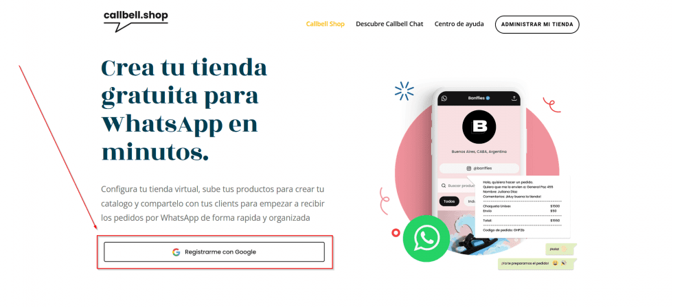 Cómo crear tu tienda online con WhatsApp - Callbell Shop